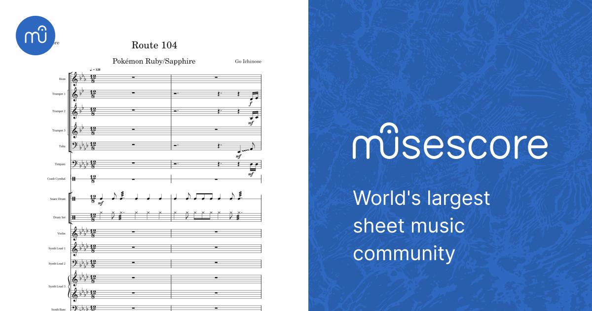 Route 104 (Pokémon Ruby/Sapphire) - Transcribed Score Sheet music for ...