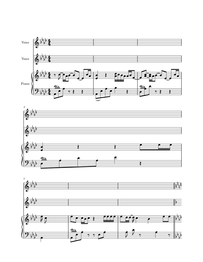 Alr Sheet music for Piano, Vocals (Mixed Trio) | Musescore.com