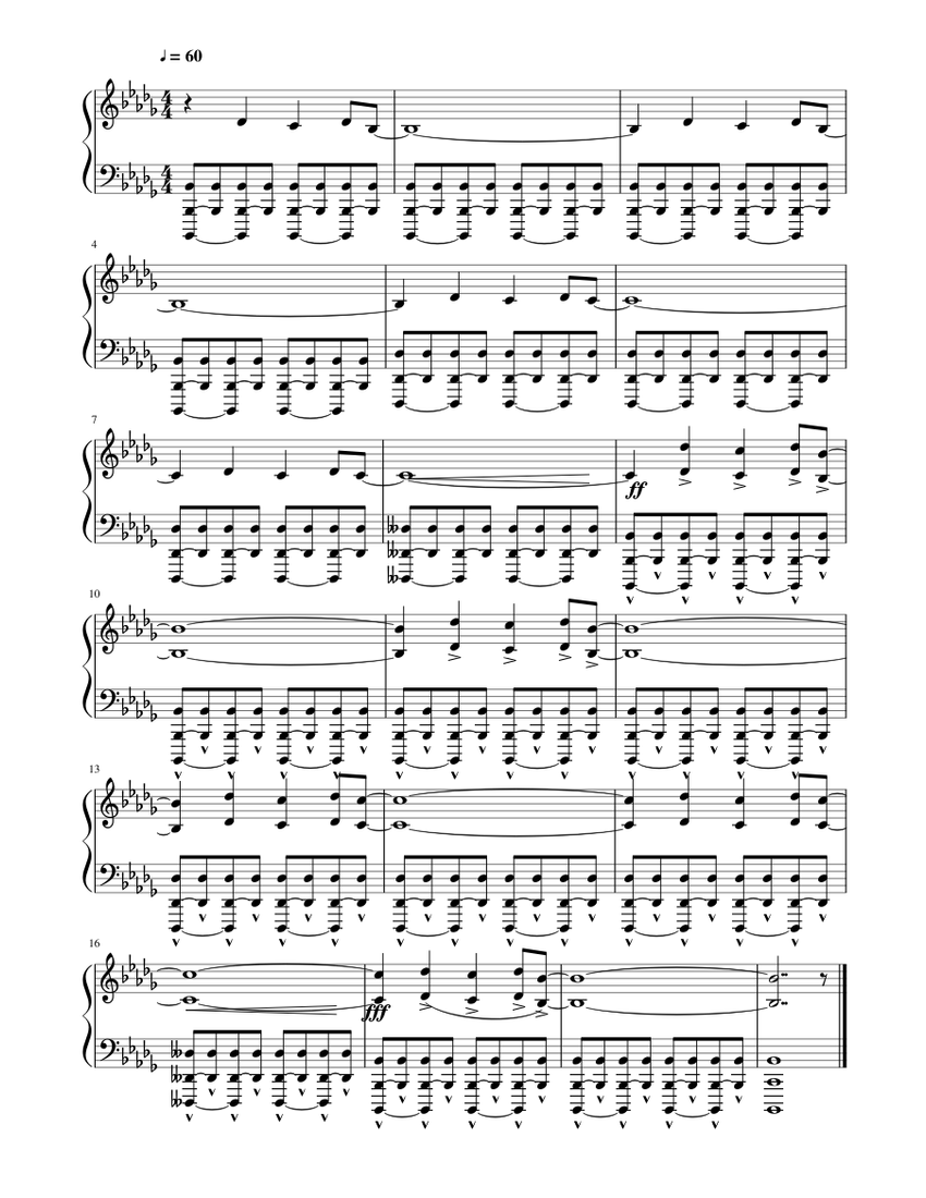 Dead by Daylight Theme Sheet Music for Piano (Solo) easy | MuseScore.com