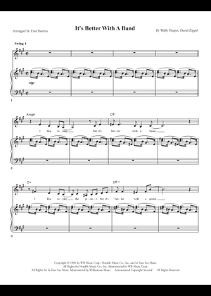 Play Official version of It's Better With A Band Sheet Music by Barbara ...