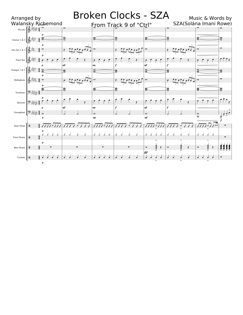 broken clocks sza