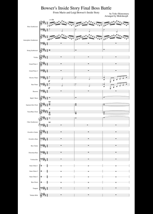 In The Final - Mario & Luigi: Bowser's Inside Story Sheet Music for ...