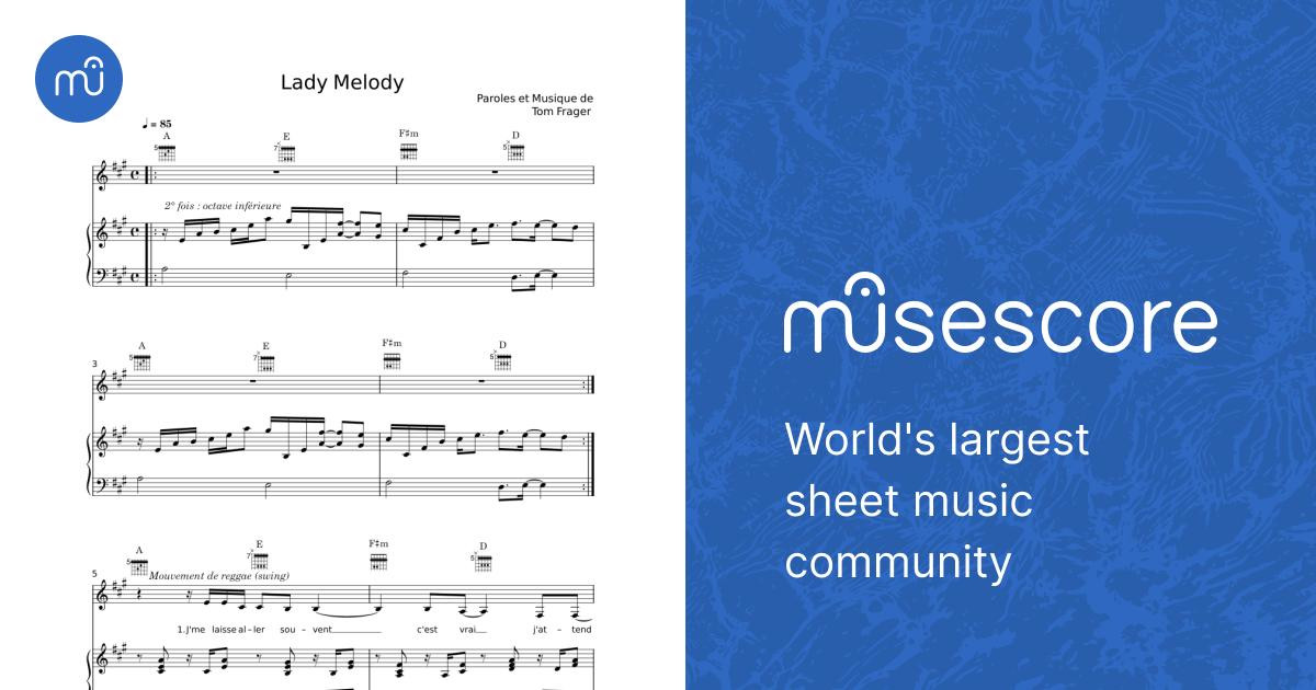 lady melody guitar chords