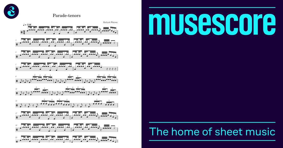 Parade full score Sheet Music for Synthesizer (Solo) | MuseScore.com
