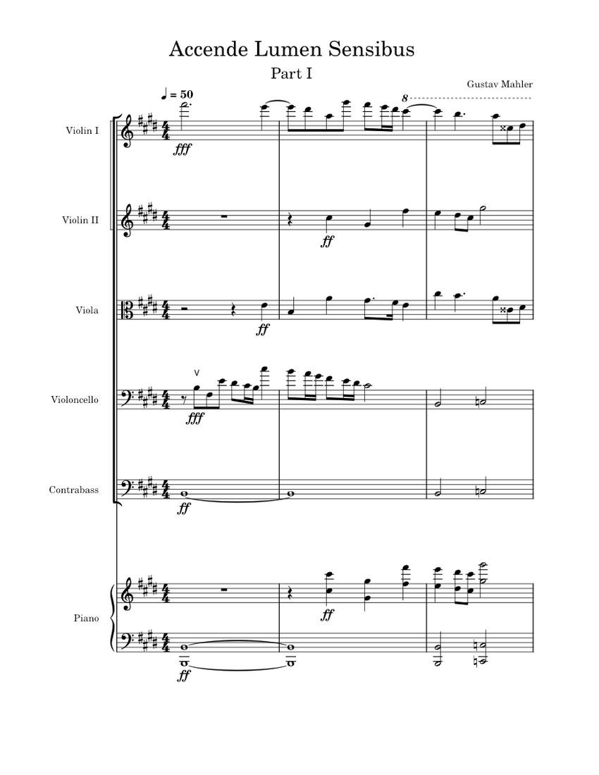 Symphony No.8 – Gustav Mahler Symphony No.8 Part I by Gustav Mahler ...