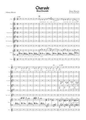 Play Official version of Charade Sheet Music by Henry Mancini for ...