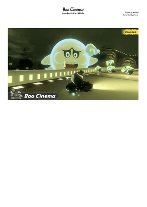Boo Cinema (Intermission) - Mario Kart World Sheet Music for Piano ...