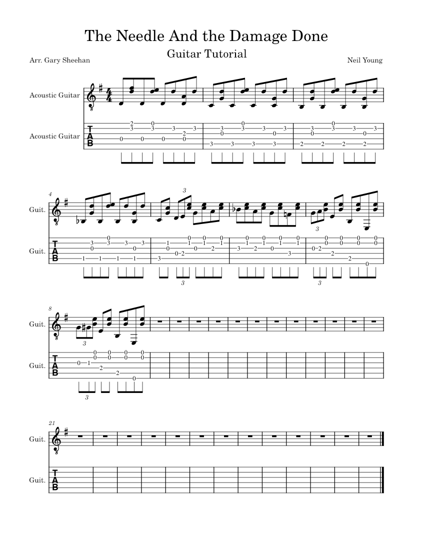 The needle and the damage done – Neil Young The Needle And the Damage ...