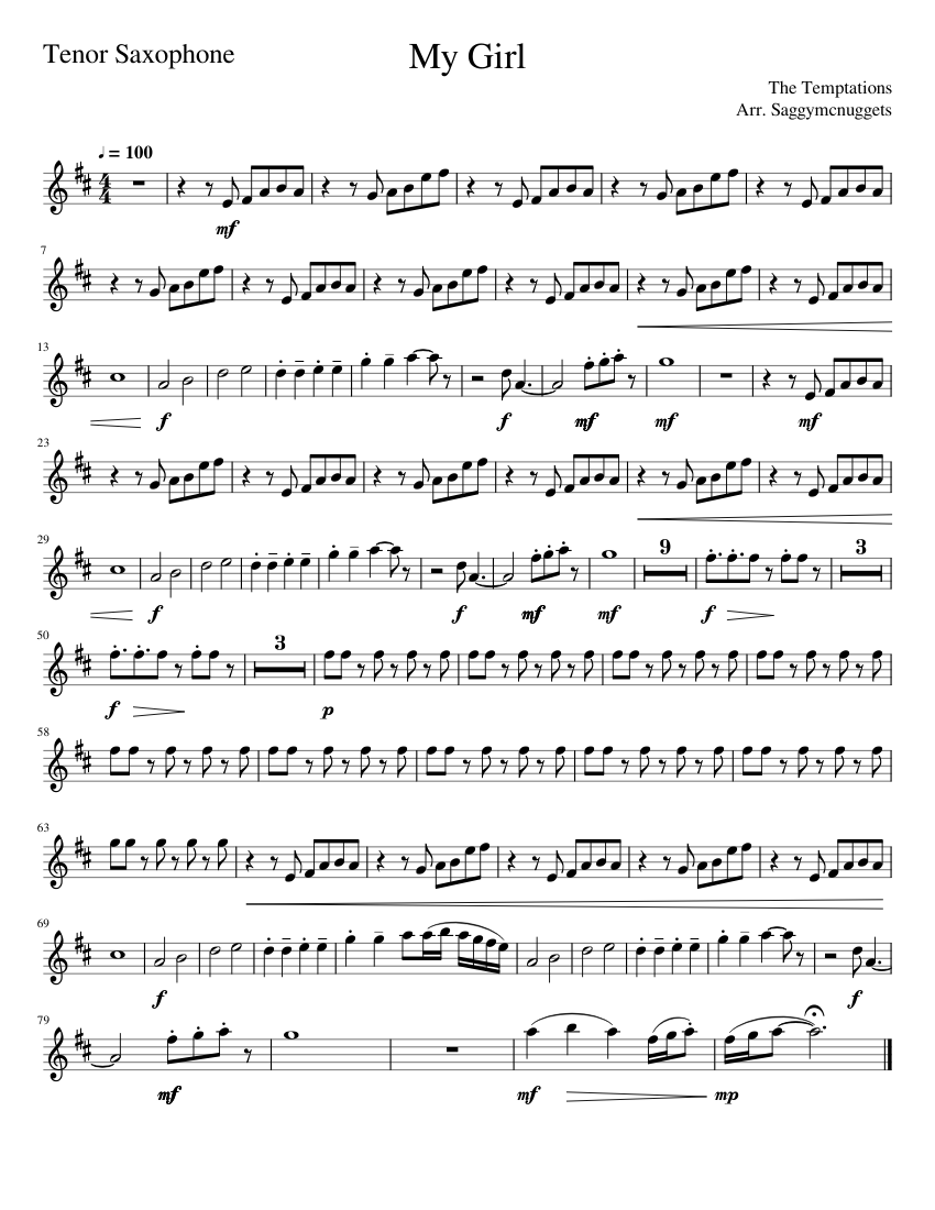 Tenor Saxophone-Tenor Saxophone Sheet music for Saxophone tenor (Solo ...