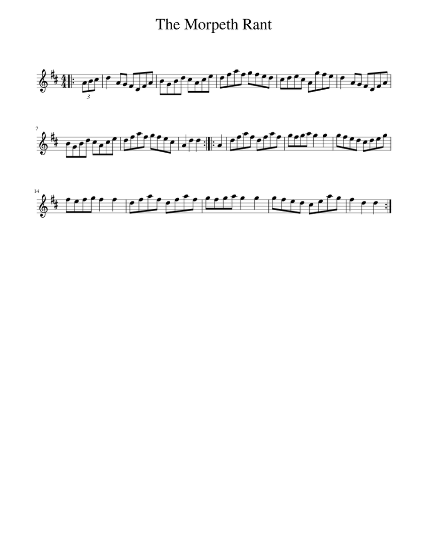 The Morpeth Rant Sheet music for Piano (Solo) Easy | Musescore.com