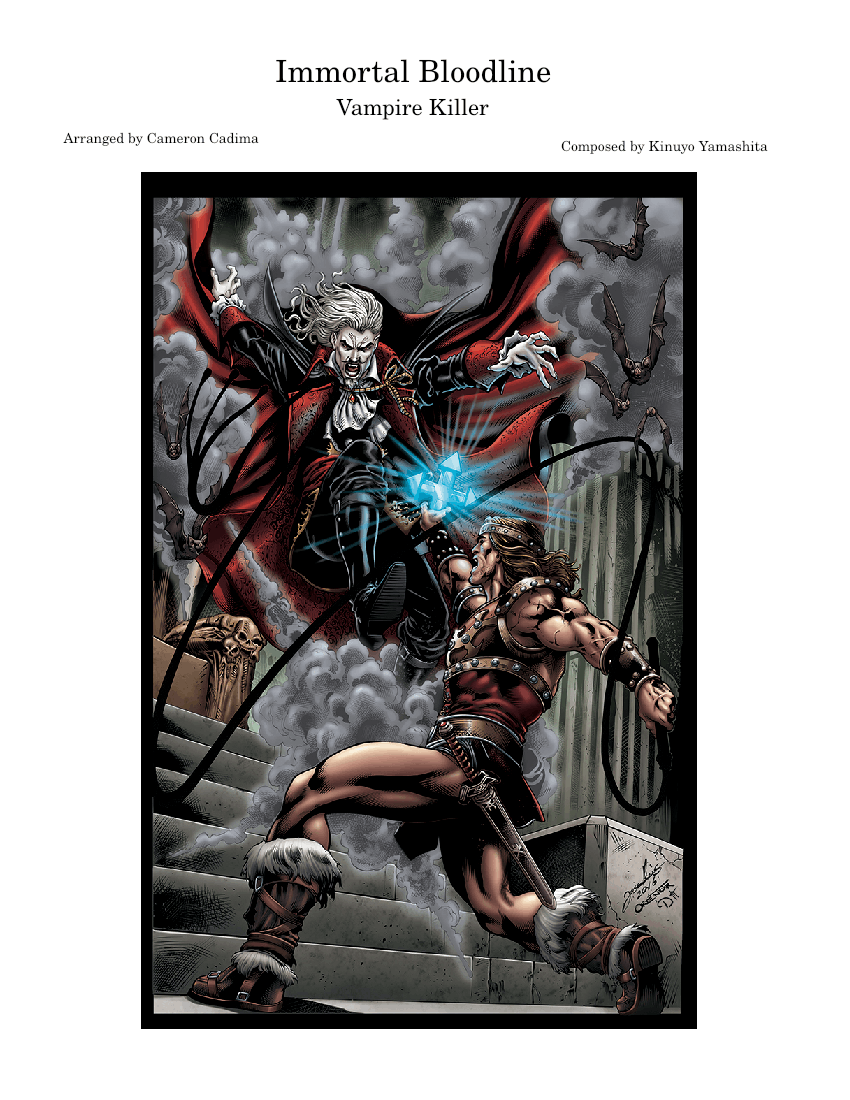 Vampire Killer - Castlevania Sheet Music for Harpsichord, Organ, Vocals ...