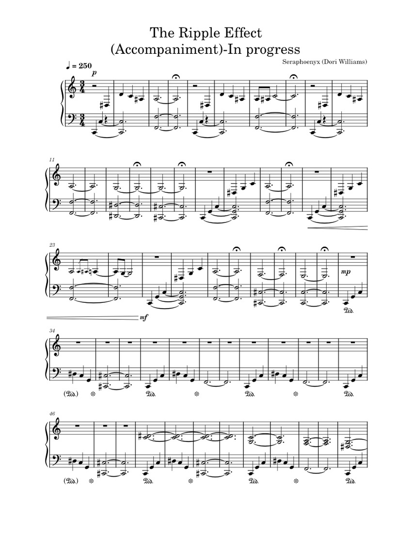 The Ripple Effect Sheet music for Piano (Solo) | Musescore.com