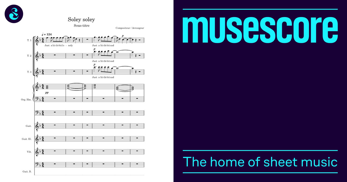 Soley soley – Albert Jean-Paul Sheet music for Organ, Vibraphone ...