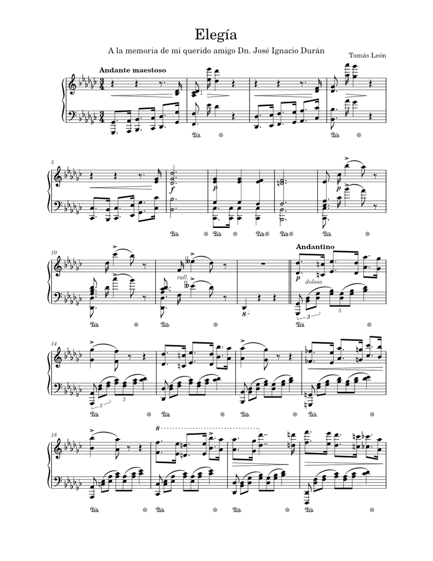 Elegía - piano tutorial