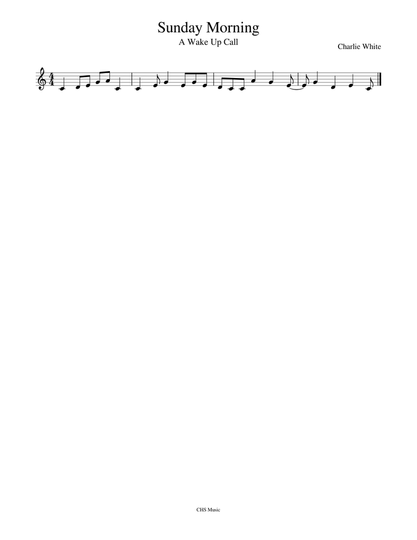 Sunday Morning Sheet music for Piano (Solo) Easy | Musescore.com