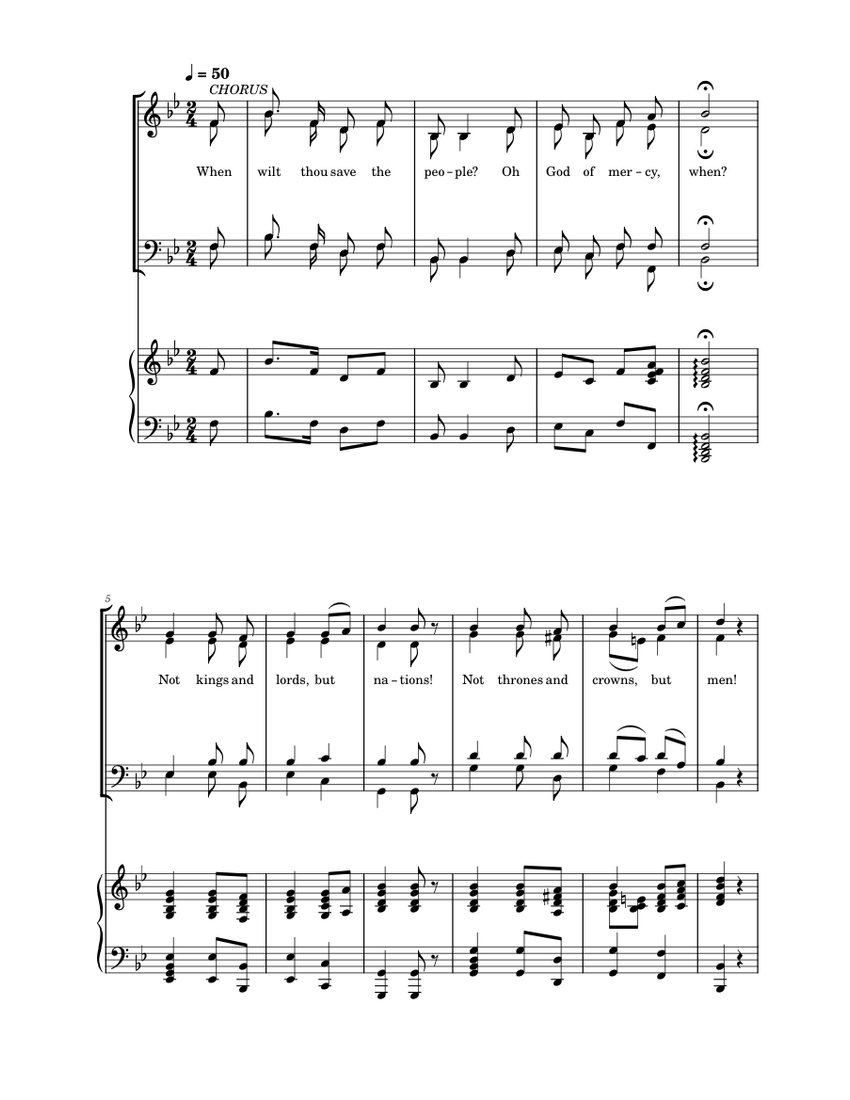 The People's Anthem – William Thorold Wood Sheet music for Piano, Flute ...