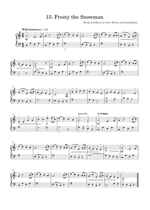 Frosty The Snowman Sheet Music for Flute (Solo) | MuseScore.com
