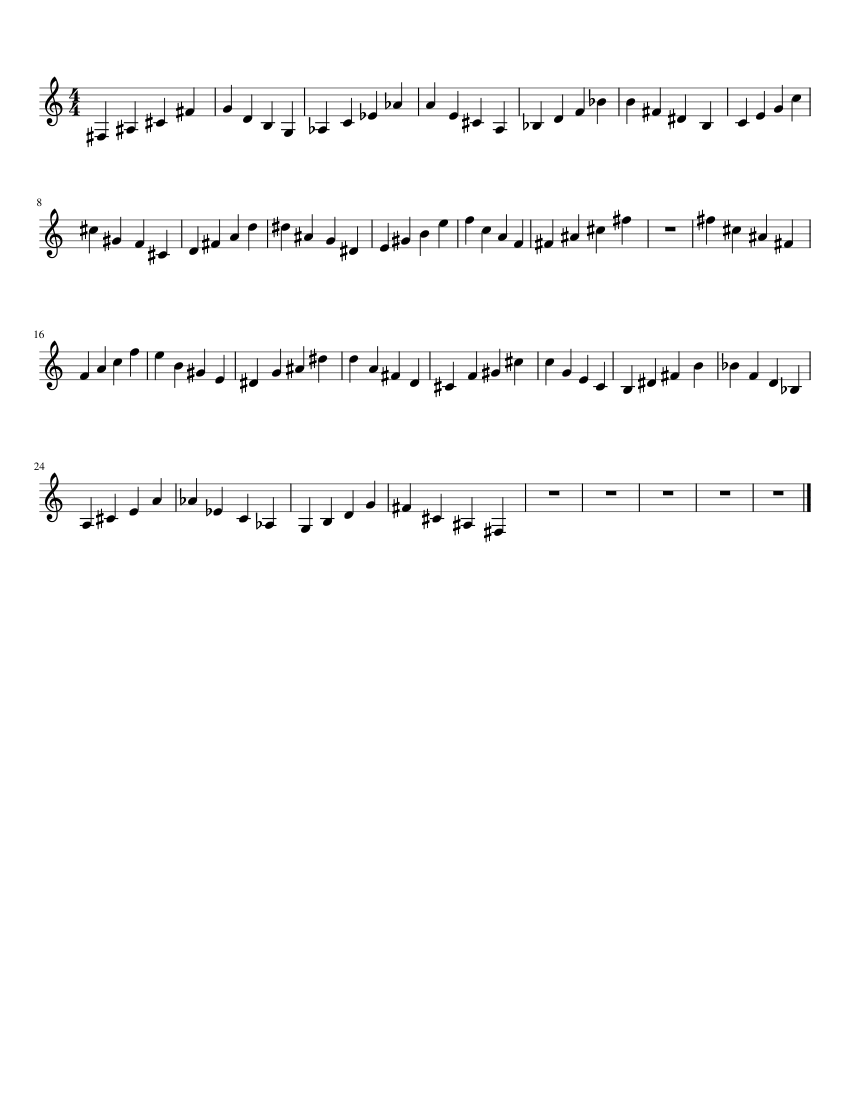 Major triads Sheet music for Trumpet in b-flat (Solo) | Musescore.com