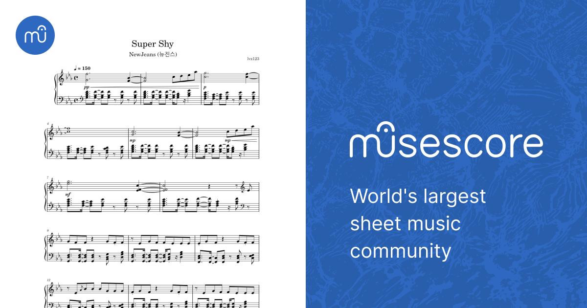 Super Shy – NewJeans Sheet Music for Piano (Solo) | MuseScore.com