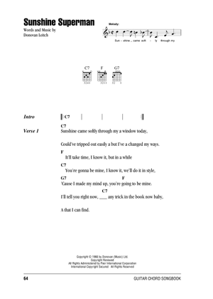 catch the wind chords