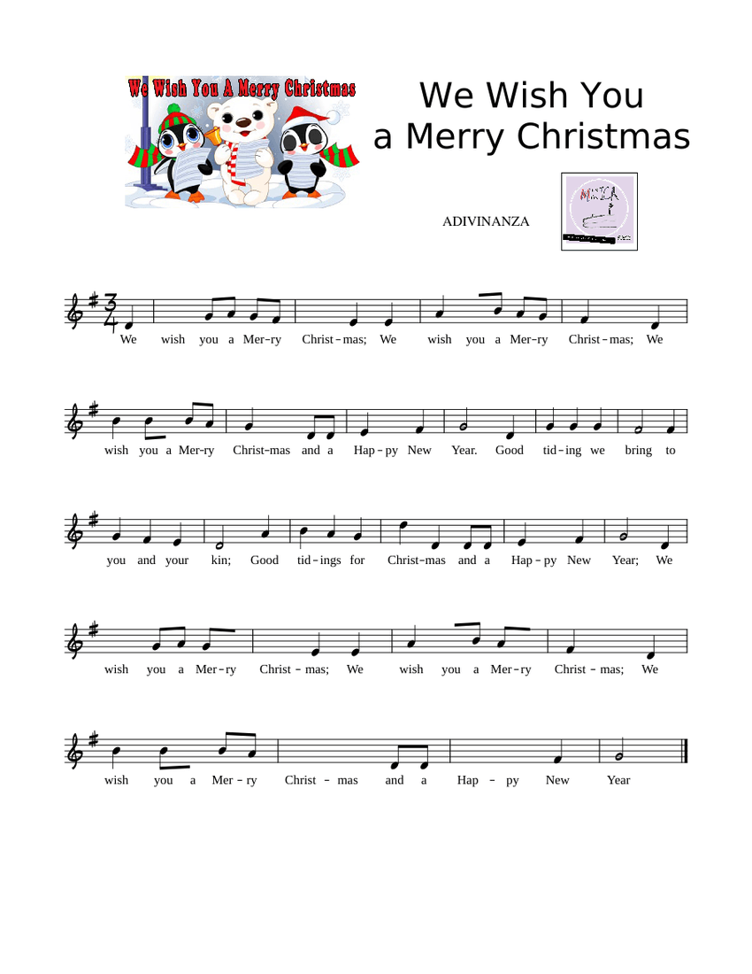 We_Wish_You_a_Merry_Christmas Sheet music for Piano (Solo) Easy ...