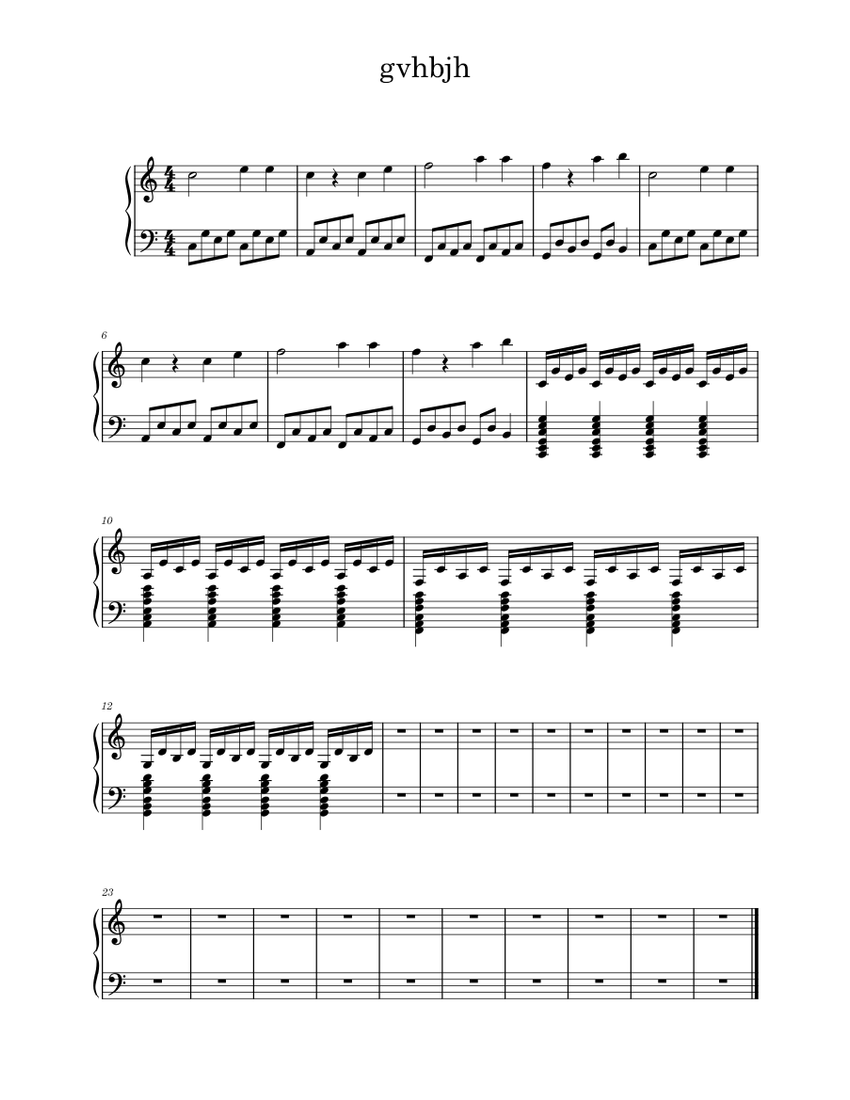 classical music score Sheet Music for Piano (Solo) Easy | MuseScore.com