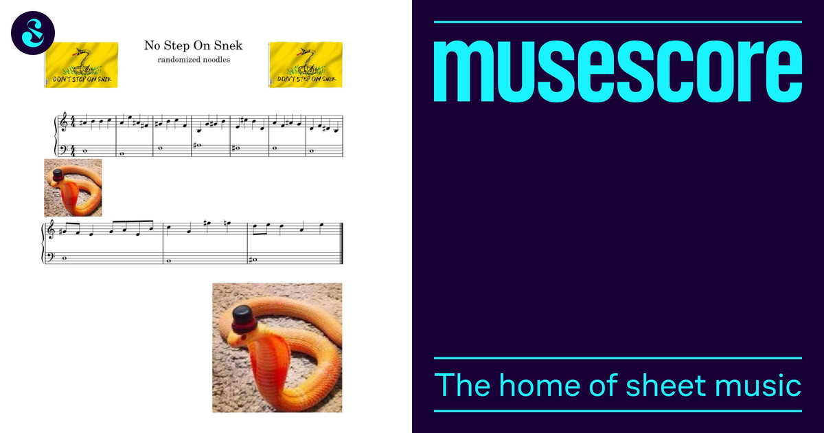 No Step On Snek – ihaveshoes25 Sheet music for Piano (Solo) Easy ...