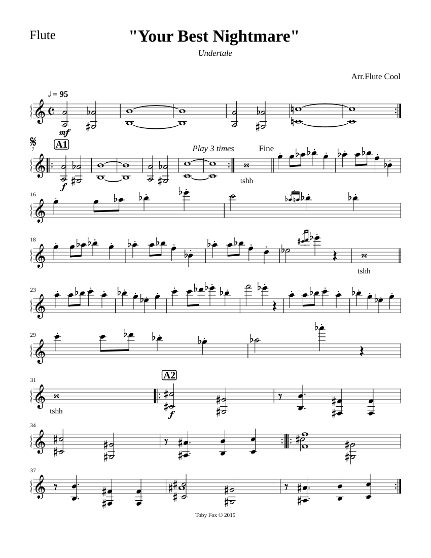 Your Best Nightmare Sheet Music for Piano (Solo) easy | MuseScore.com