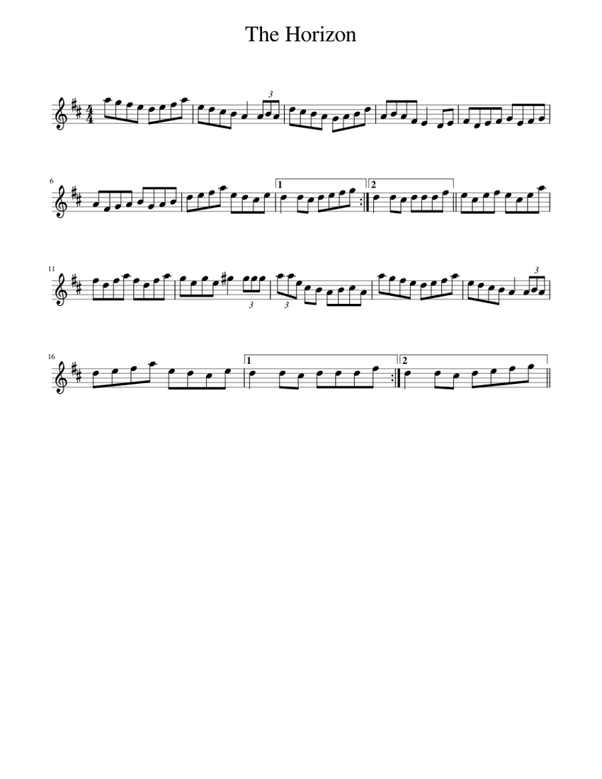 The Horizon Sheet music for Piano (Solo) Easy | Musescore.com