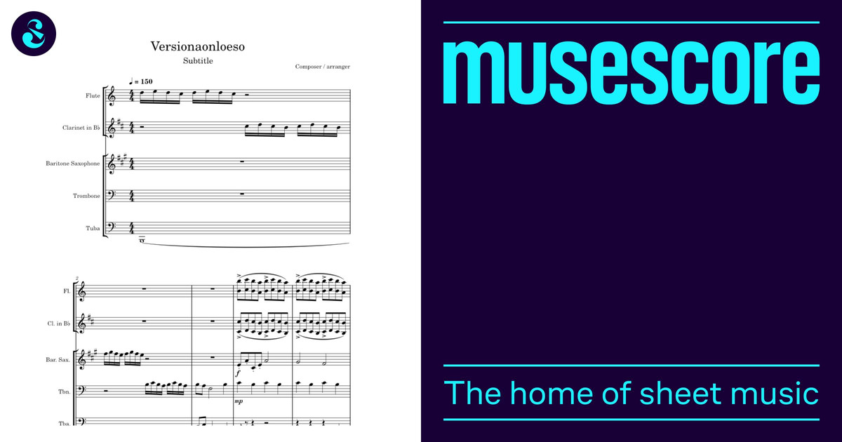 Percision Road Sheet music for Trombone, Tuba, Flute, Saxophone ...