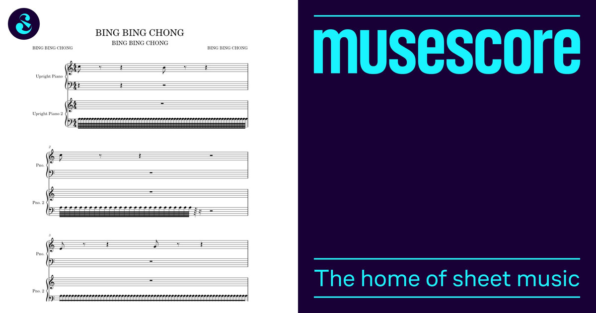 BING BING CHONG – Music54228 Sheet music for Piano (Piano Duo ...