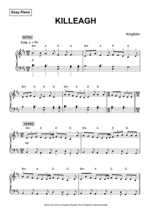 Play Official version of Killeagh Sheet Music by Kingfishr for Piano ...