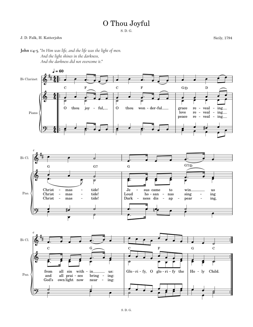 O Thou Joyful, O Thou Wonderful – psalm étude Sheet music for Piano ...