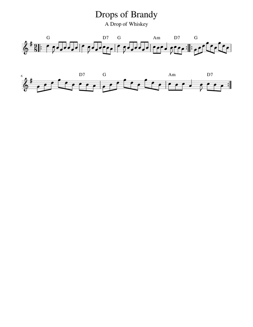 Drops of Brandy Sheet music for Piano (Solo) Easy | Musescore.com
