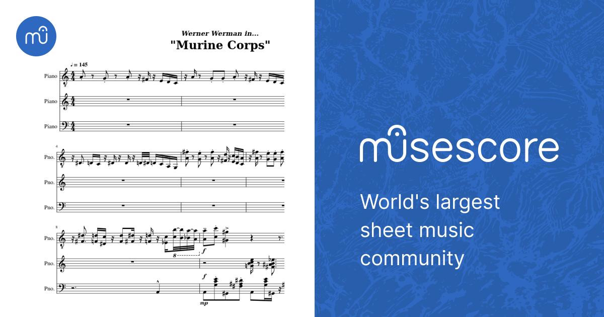 Murine Corps – Kristofer Maddigan (Cuphead OST) Sheet Music for Piano ...