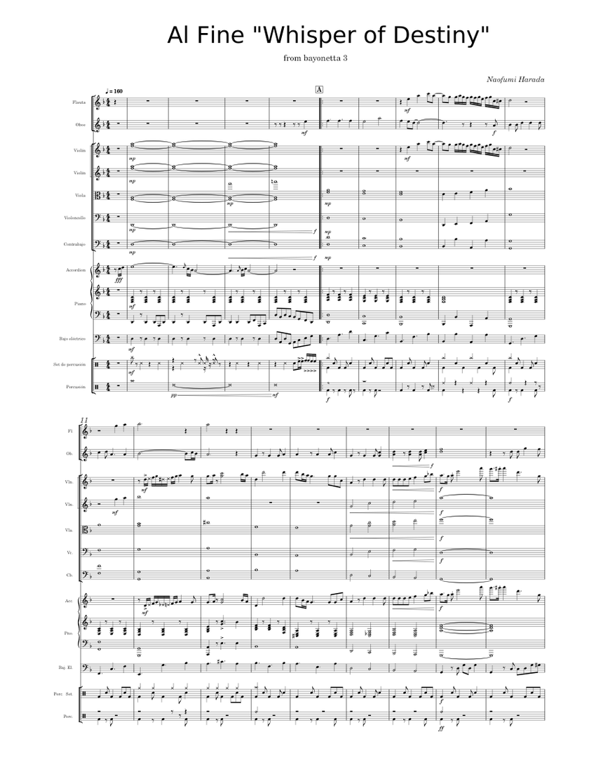 Theme of Bayonetta 3 - Al Fine – Naofumi Harada Sheet Music for Piano ...