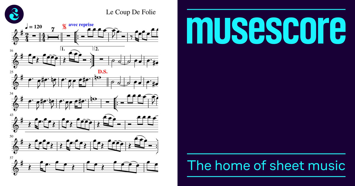 Le Coup De Folie – Thierry Pastor for sax ténor Sheet music for ...