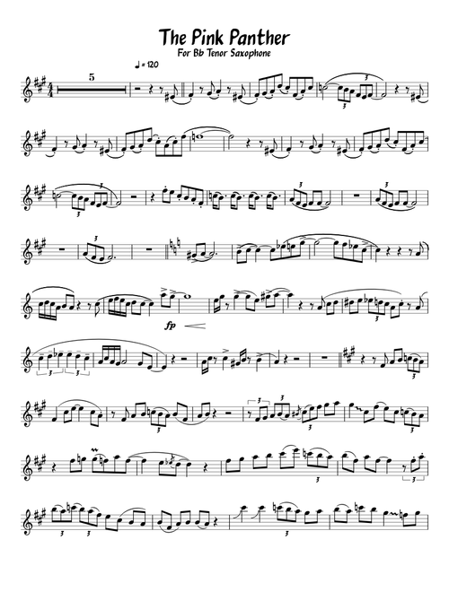 pocket saxophone notes