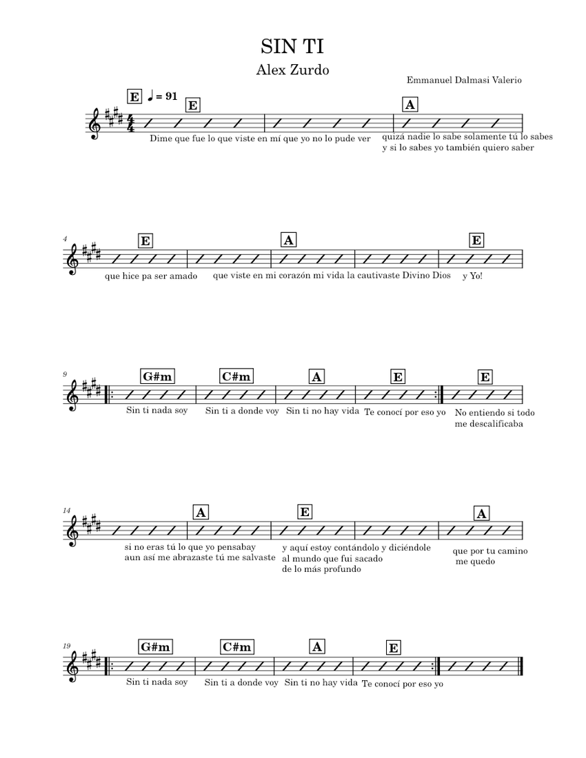 SIN_TI Sheet Music for Piano (Solo) easy | MuseScore.com
