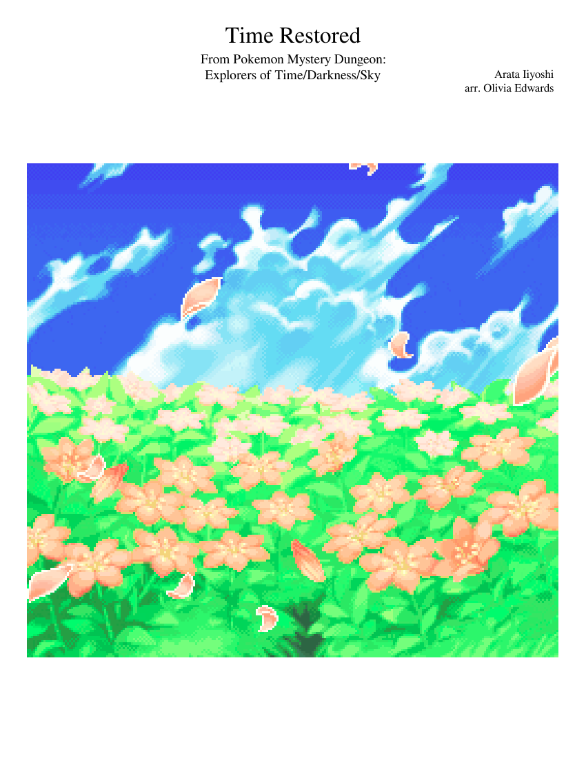 Time Restored - Pokemon Mystery Dungeon Sheet music for Flute ...