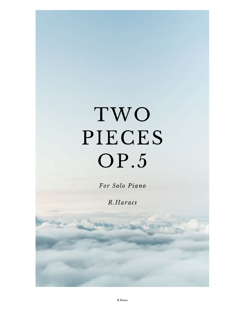 Two Pieces, Op.5 Sheet music for Piano (Solo) | Musescore.com