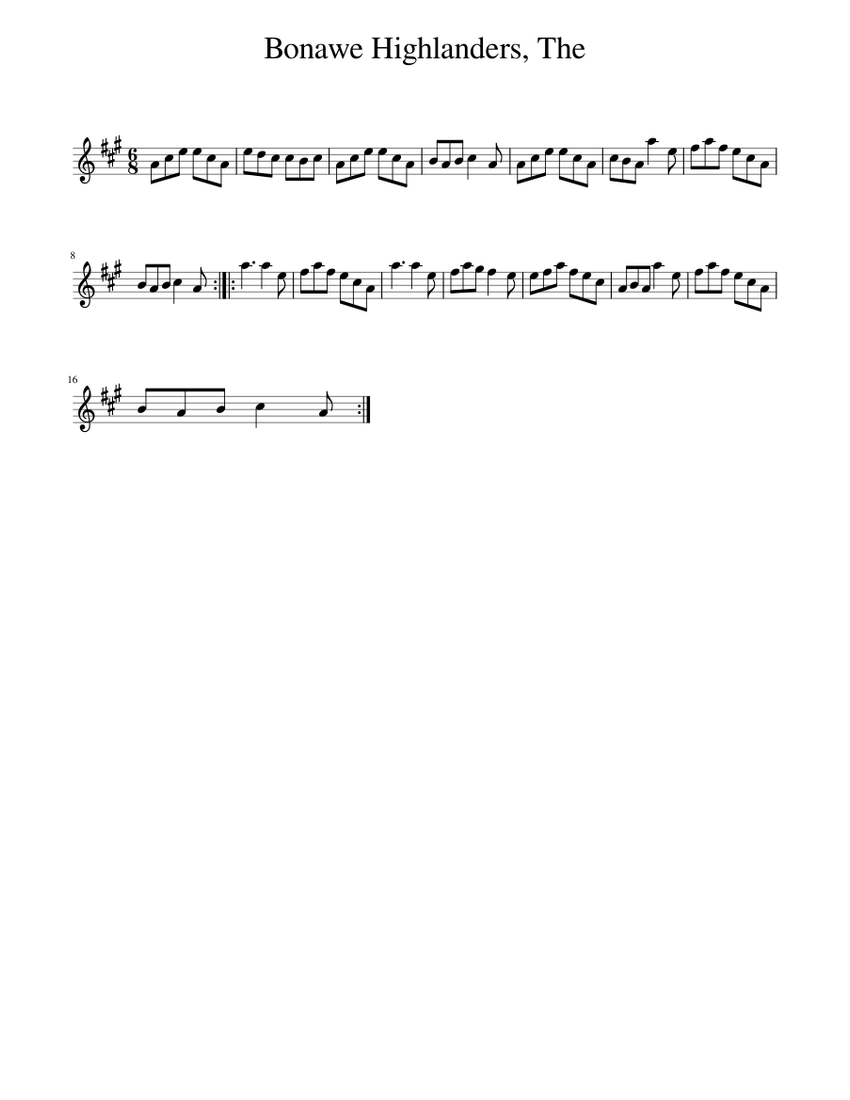 The Bonawe Highlanders Sheet Music for Piano (Solo) easy | MuseScore.com