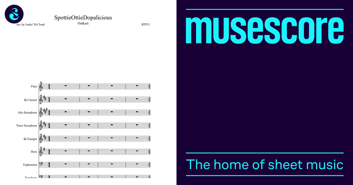 SpottieOttieDopalicious (Marching Band) Sheet Music for Trombone, Tuba, Flute, Clarinet other ...