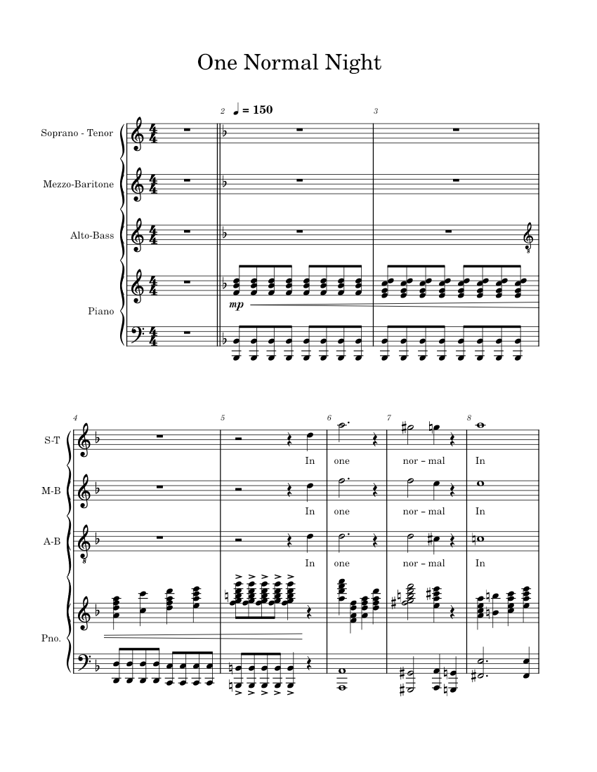 One Normal Night – Andrew Lippa, The Addams Family Musical One Normal ...