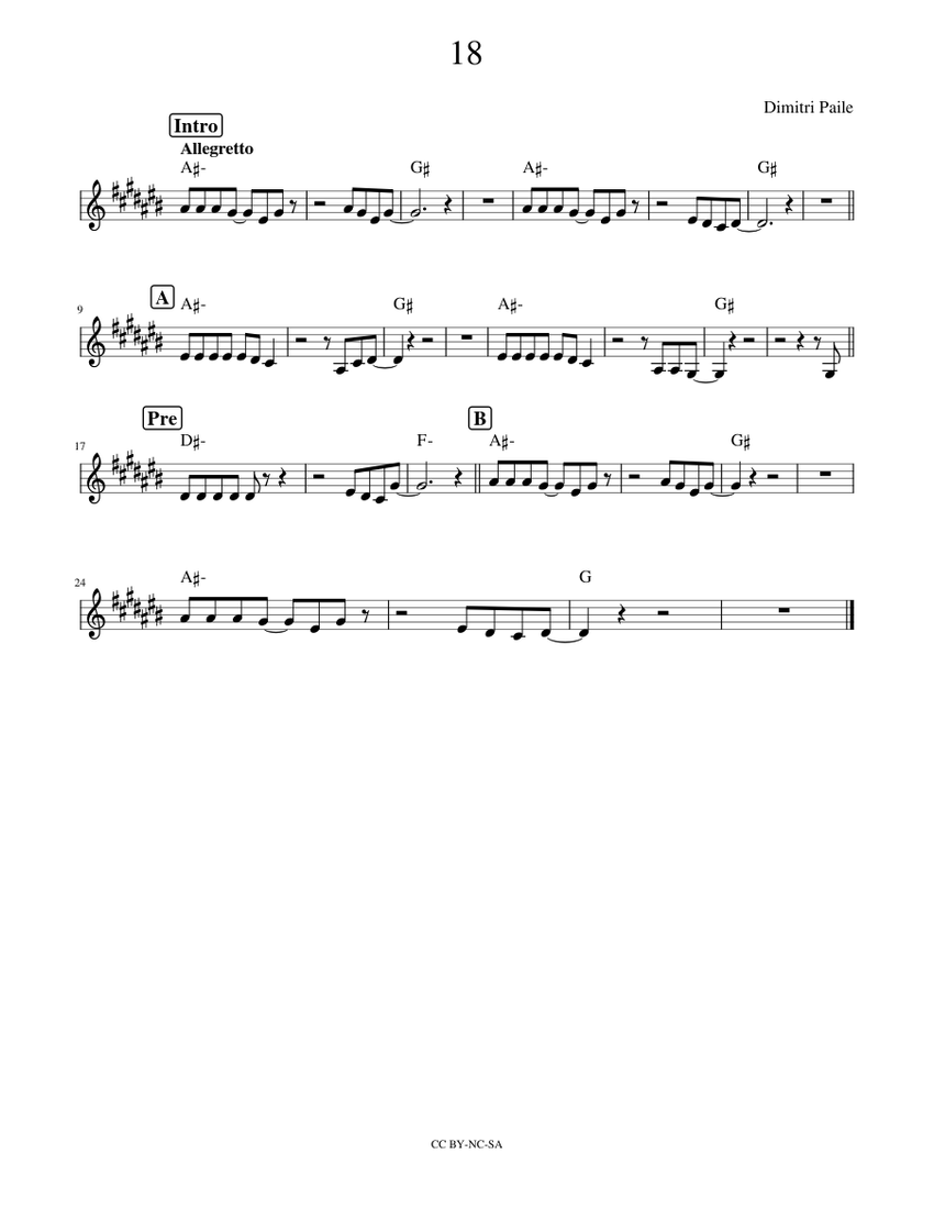 18 Sheet music for Vibraphone (Solo) | Musescore.com
