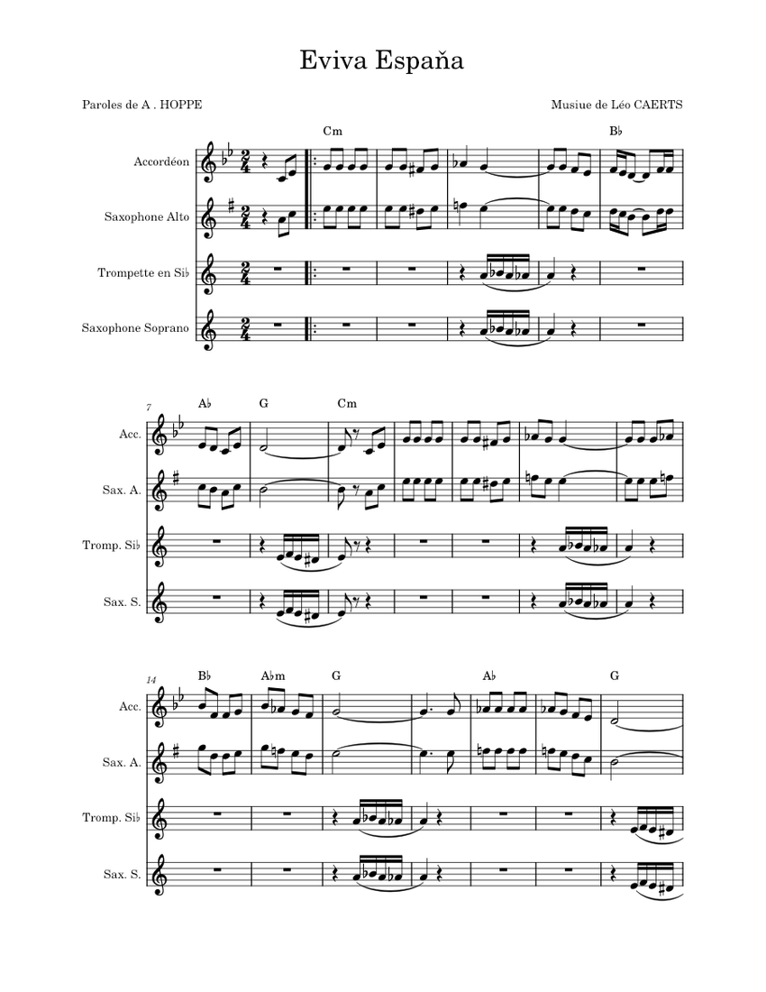 Eviva Espana – Leo Caerts 1669185997090 Eviva Espana2 - piano tutorial