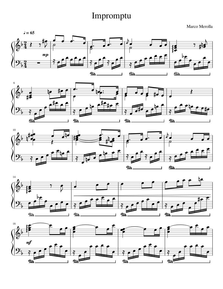Impromptu Sheet music for Piano (Solo) | Musescore.com