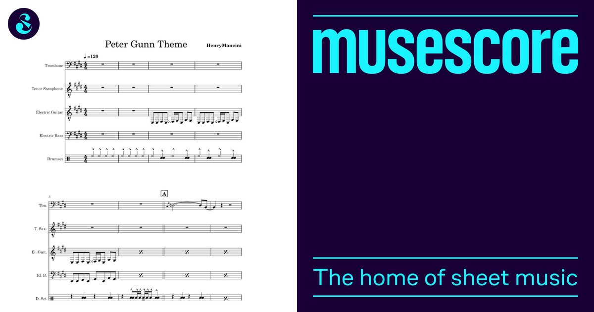Peter gunn theme – Henry Mancini Peter Gunn Theme Sheet music for ...