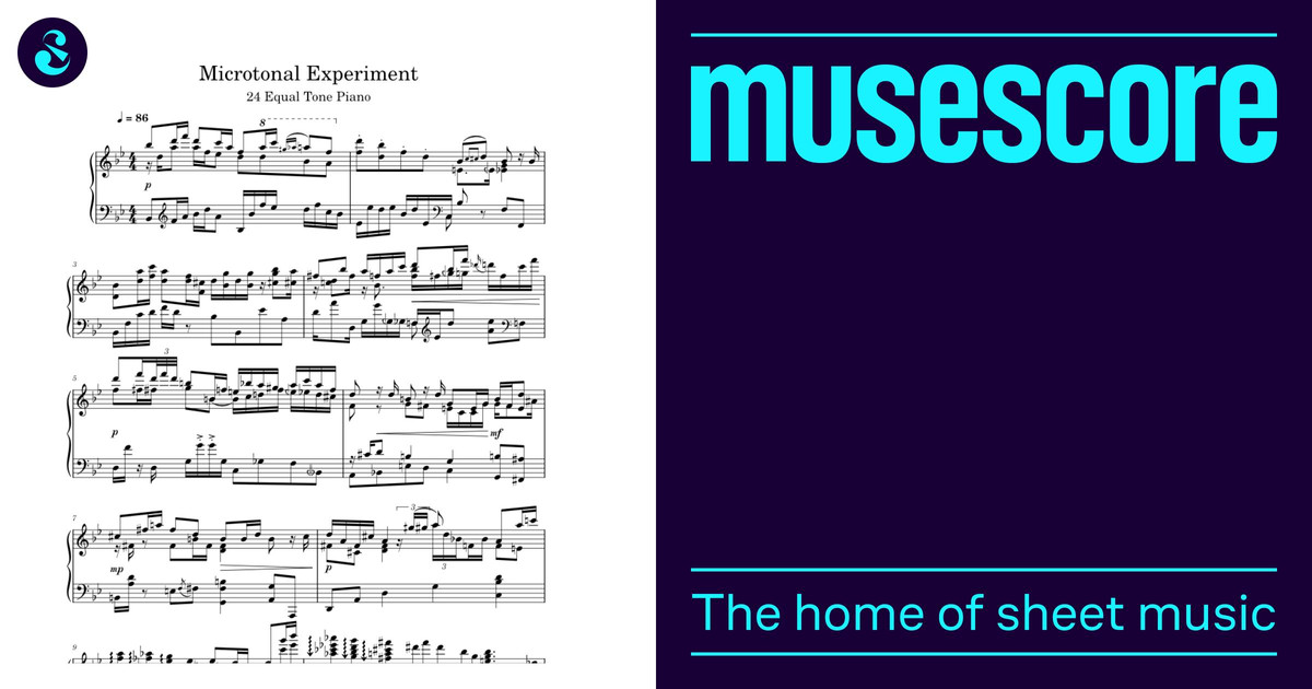 Microtonal Experiment – finfibs1 Sheet music for Piano (Solo) | Musescore.com