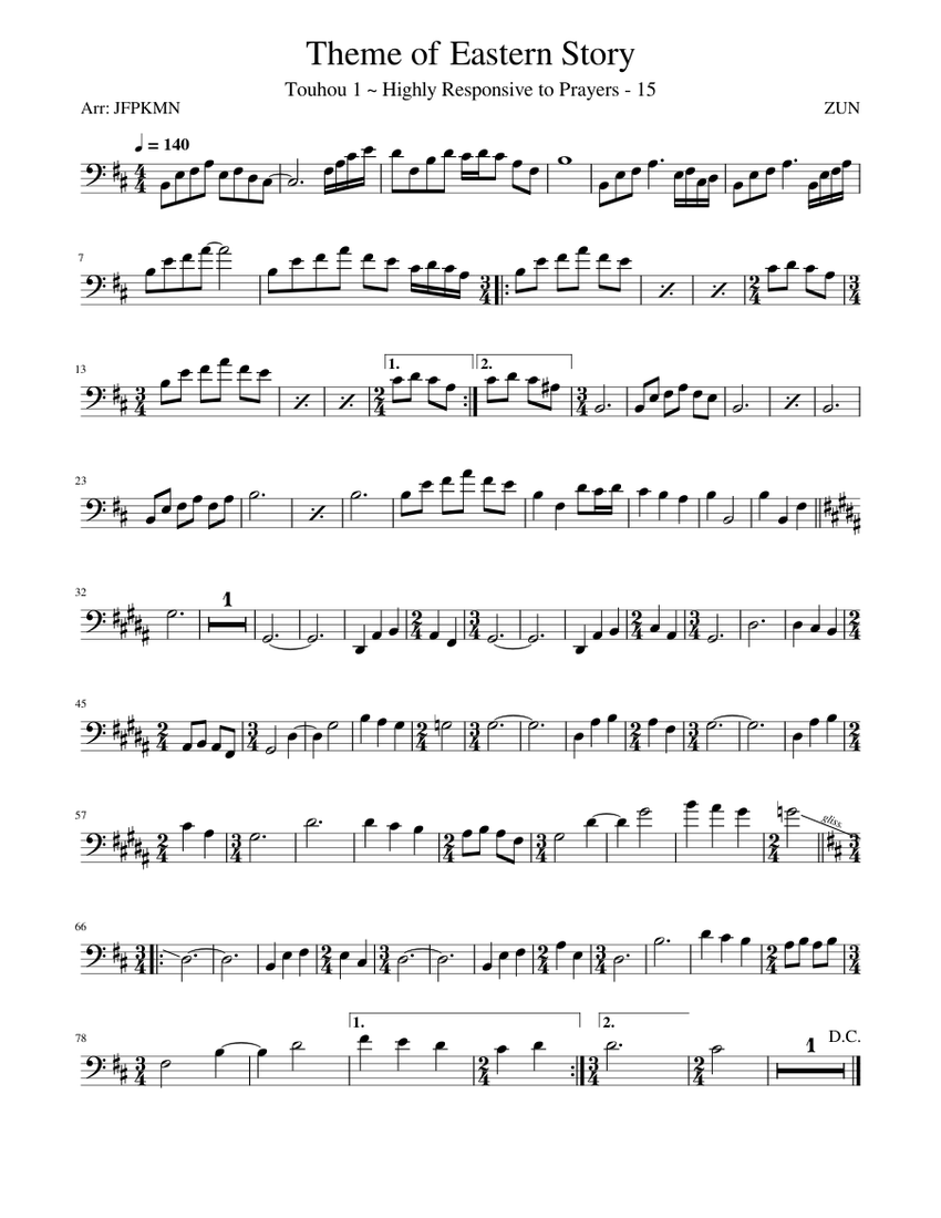 Touhou 1 ~ Highly Responsive to Prayers - 15. Theme of Eastern Story ...